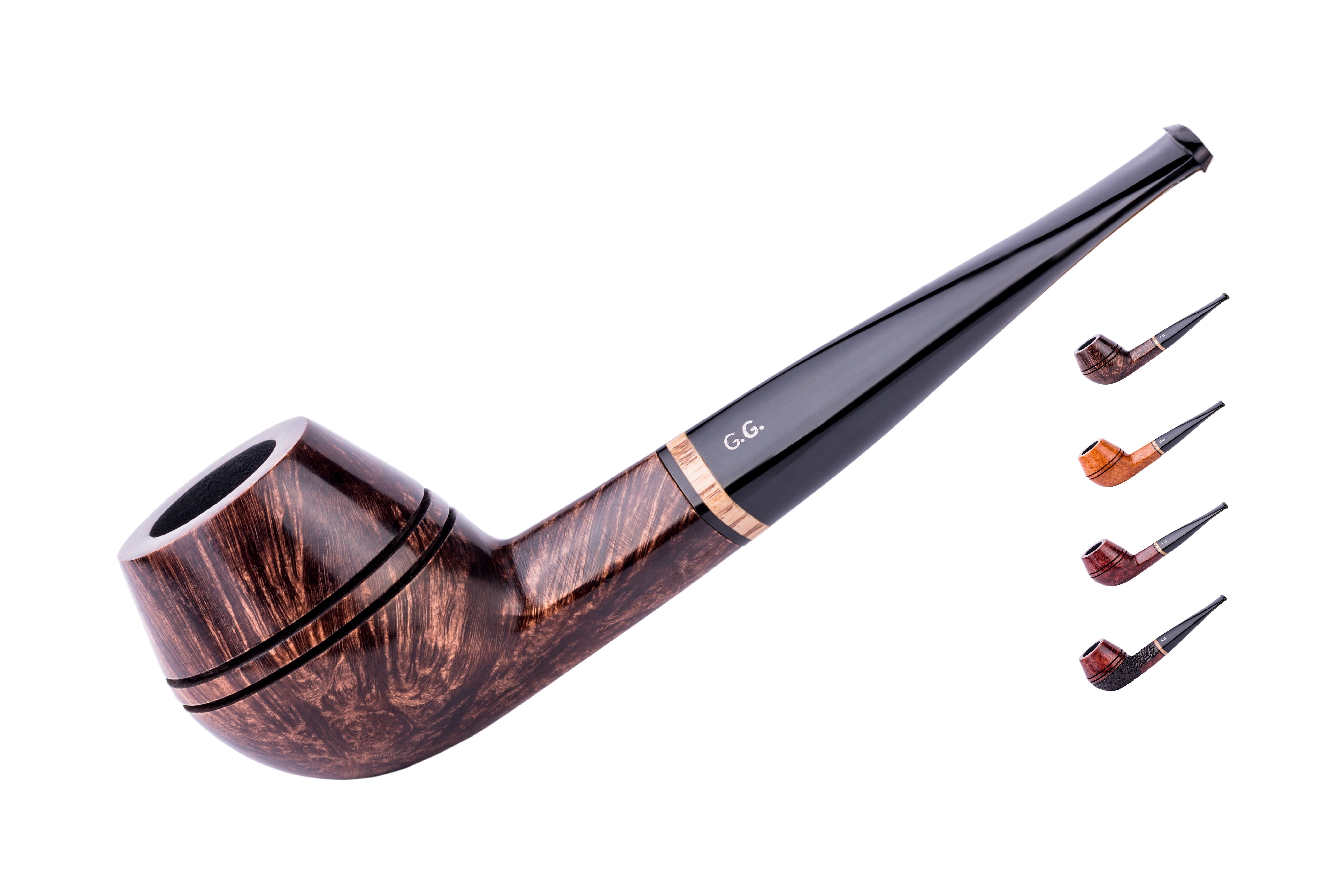 Tobacco Pipe - Bulldog Series, Handcrafted from Briar Wood, Fits 9mm F ...