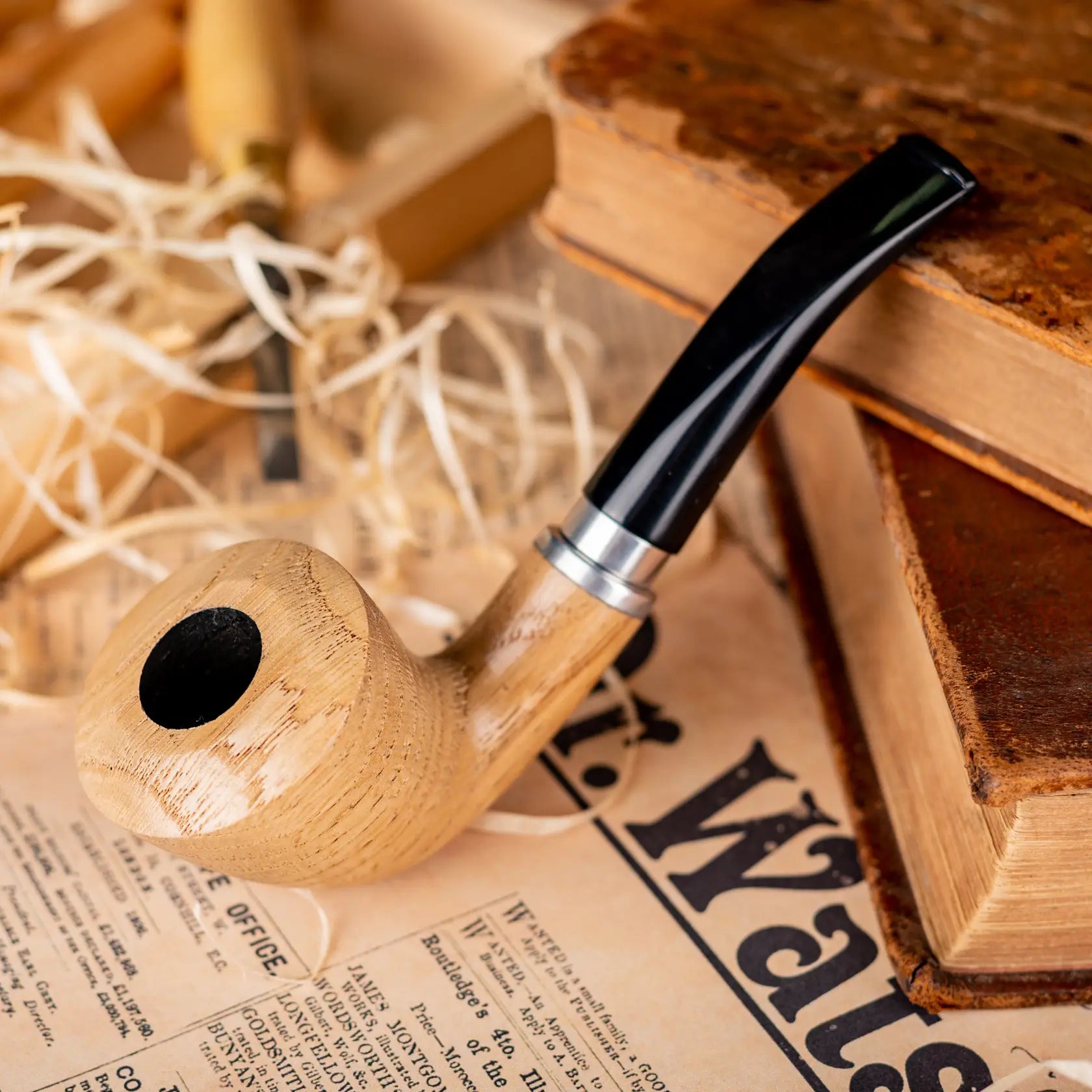 Tobacco Pipe, Calabash 21 series, Handcrafted from oak wood, Fits 9mm ...